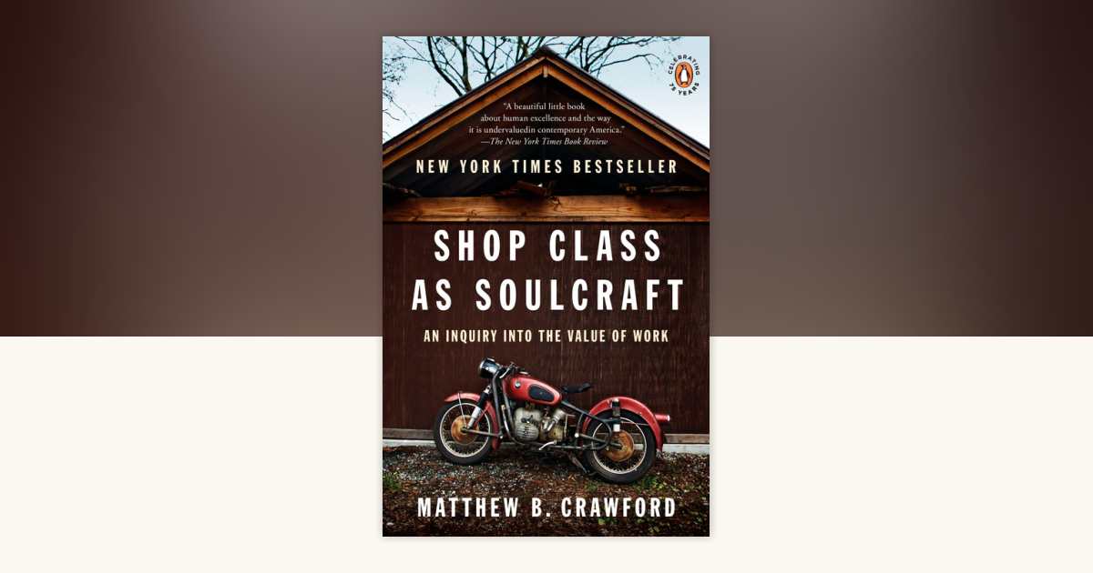 Shop Class as Soulcraft by Matthew B. Crawford: 9780143117469 ...