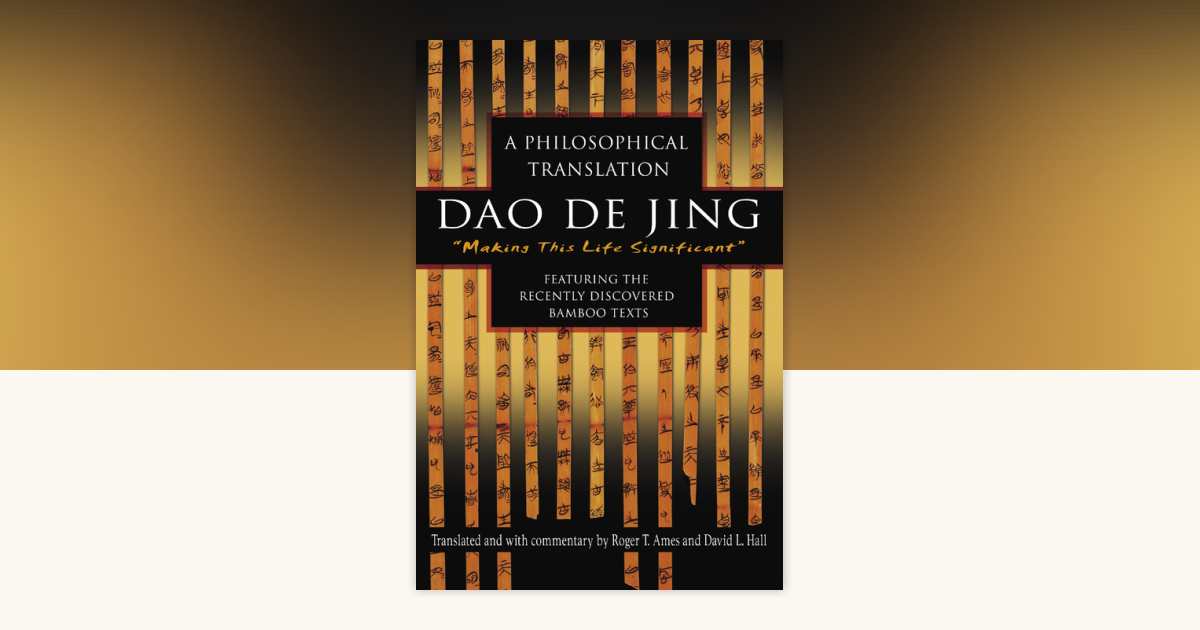 Dao De Jing by Roger Ames, David Hall: 9780345444196 ...
