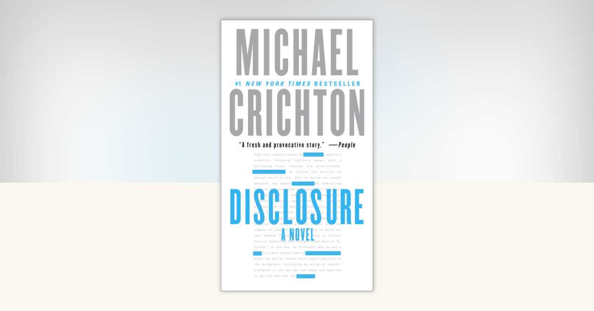 Disclosure by Michael Crichton: 9780345539007 | PenguinRandomHouse.com ...
