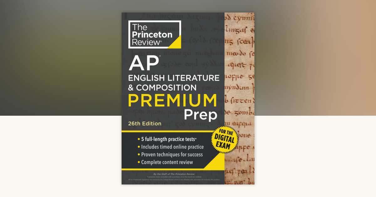 Princeton Review AP English Literature & Composition Premium Prep, 26th ...