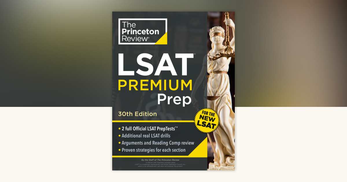 Princeton Review LSAT Premium Prep, 30th Edition by The Princeton ...