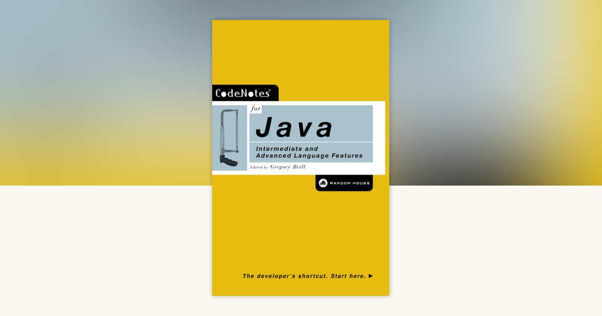 CodeNotes for Java by Gregory Brill: 9780679647294 | PenguinRandomHouse ...