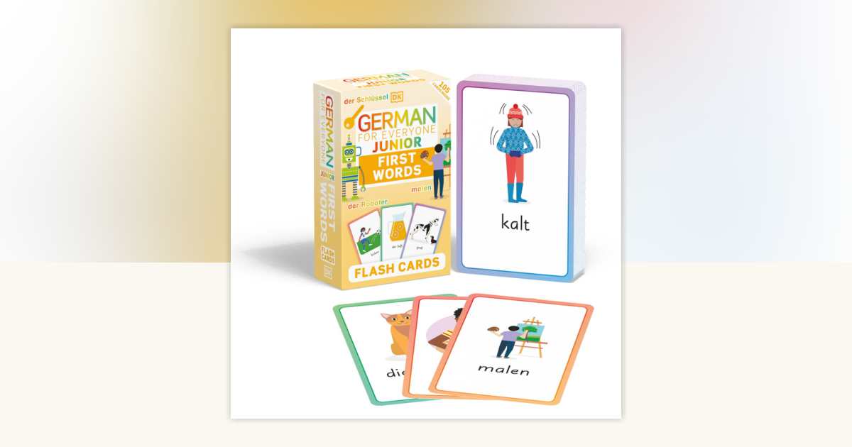 German for Everyone Junior First Words Flash Cards by DK: 9780744073799 ...