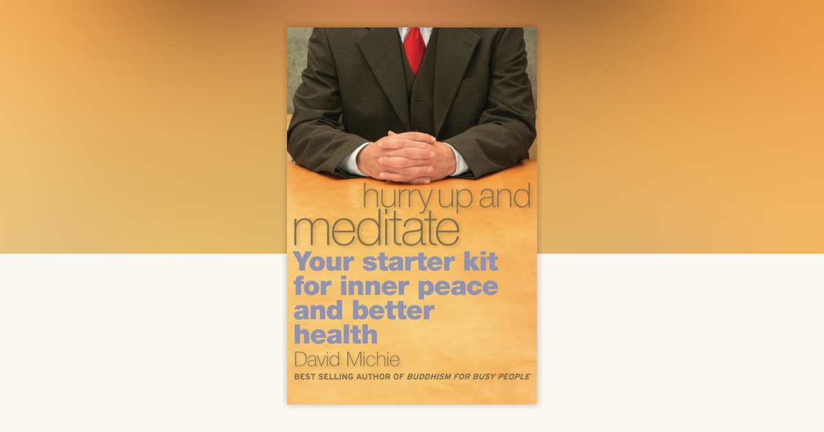 Hurry Up and Meditate by David Michie: 9781559393065 ...