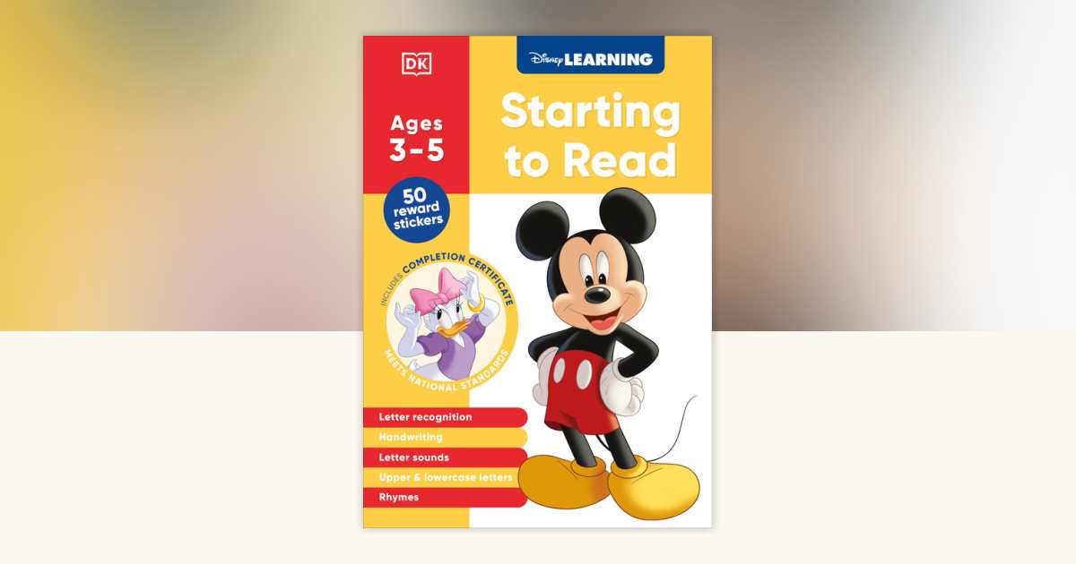 Disney Learning Starting to Read (Ages 3-5) by DK: 9798217128228 ...