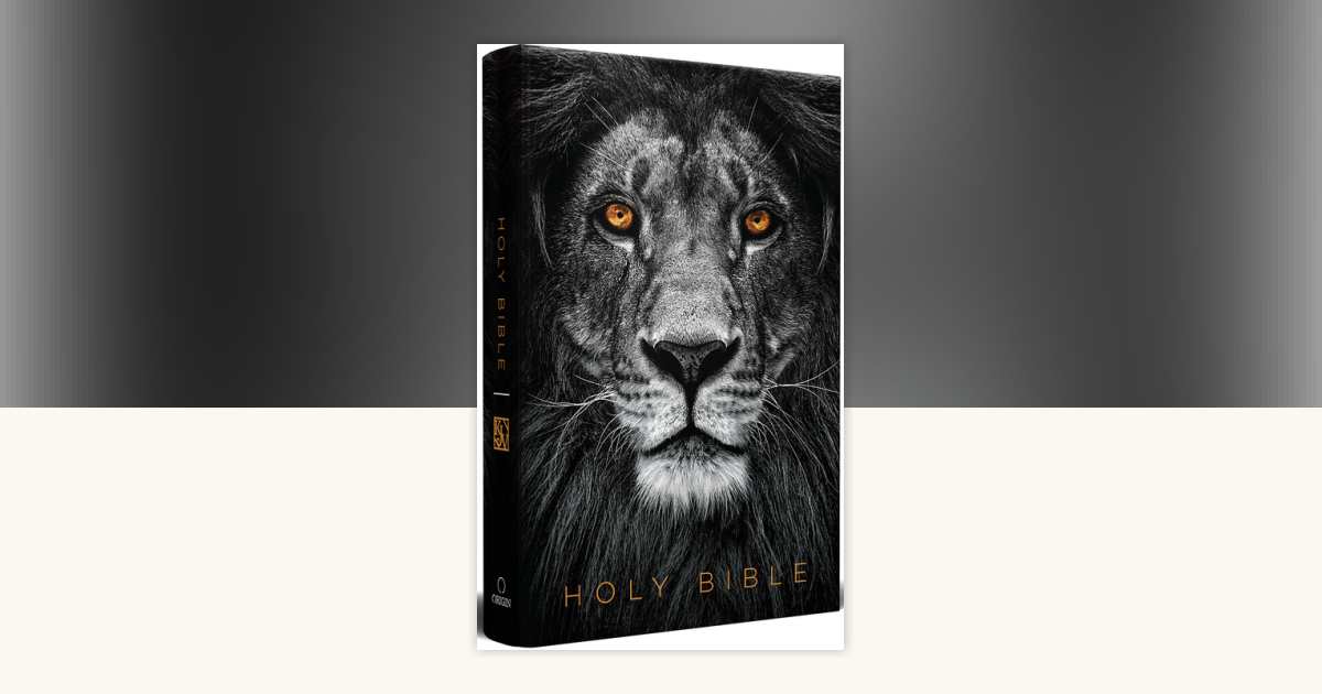 KJV Holy Bible, Large Print, Handy Size format, Hardcover, Lion of ...